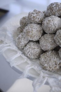 Christmas Coconut Snowball Power balls - Plant based energy